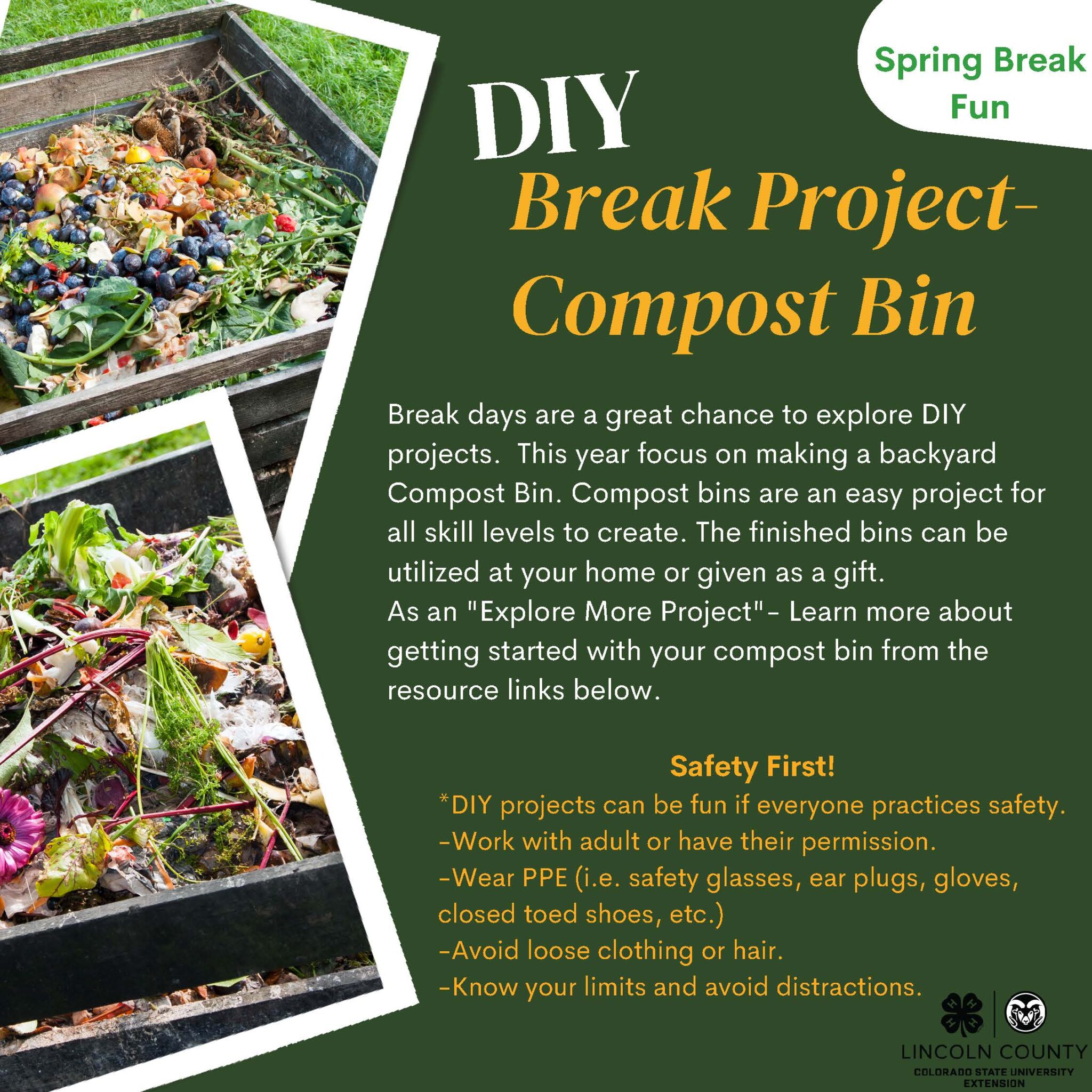 Spring Break Fun-DIY Break Project-Compost Bin – Lincoln County Extension