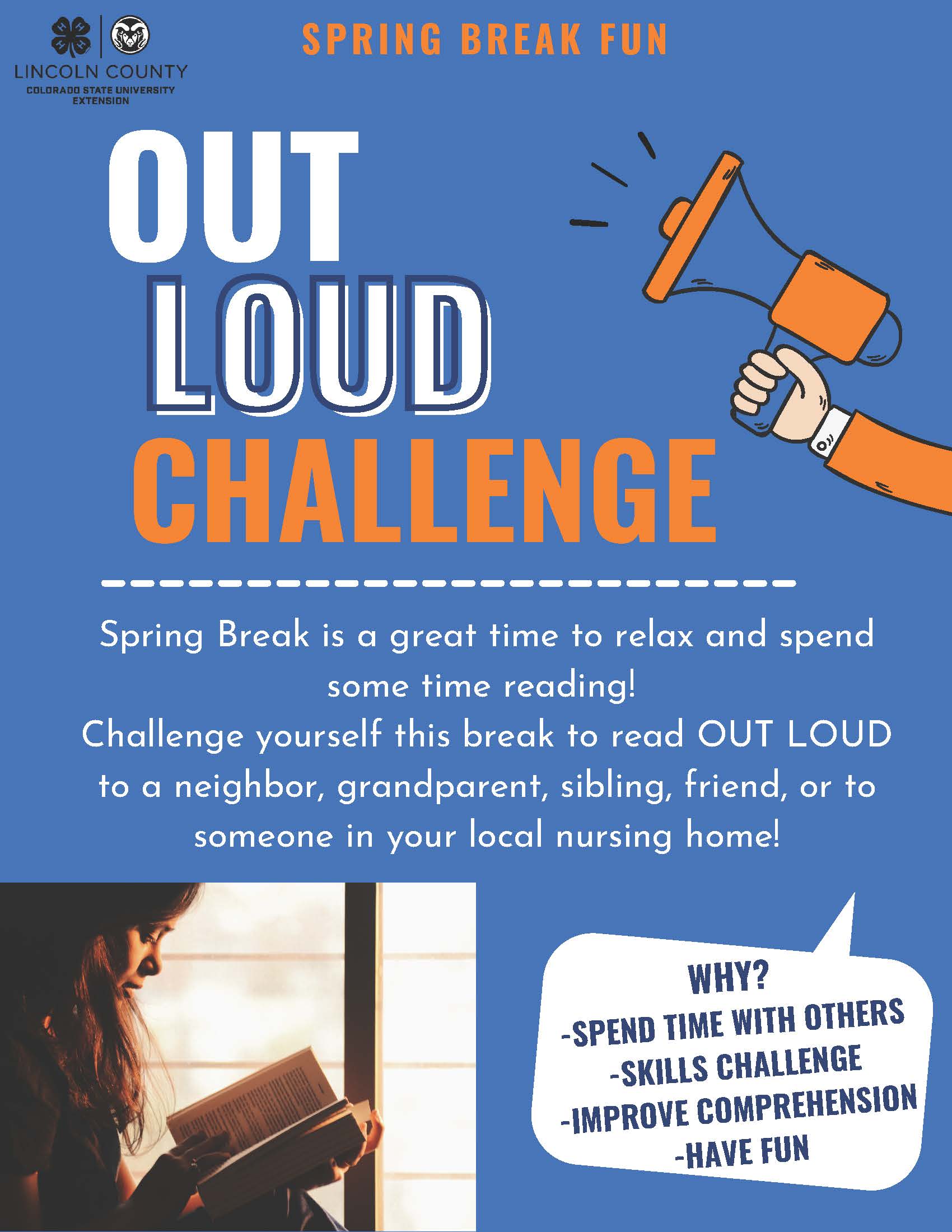 Spring Break Fun- Out Loud Challenge – Lincoln County Extension